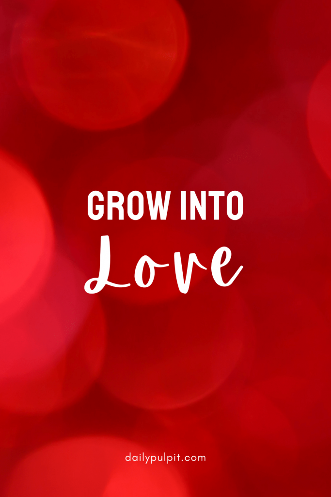 Grow Into Love The Daily Pulpit
